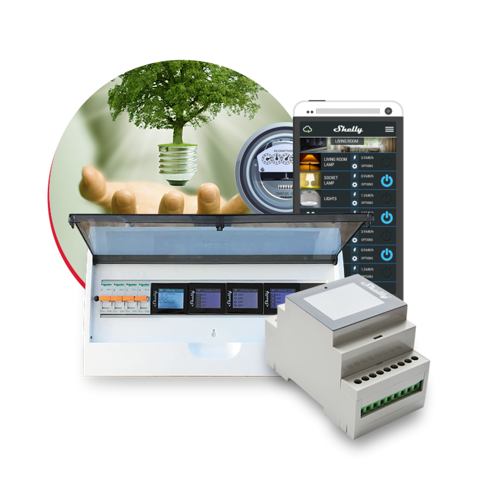 Shelly 4 Pro Smart 4 Channel Switch – CalsoB